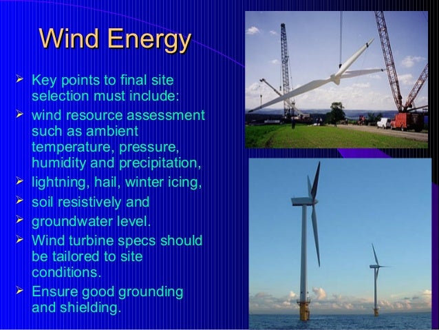 Wind energy