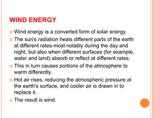 Wind energy | PPTX