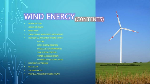 Wind energy | PPTX