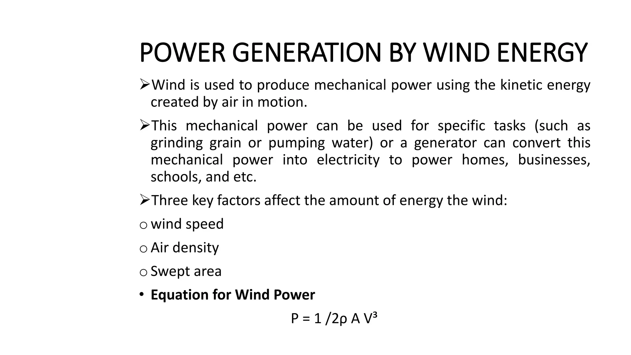 Wind energy | PPTX