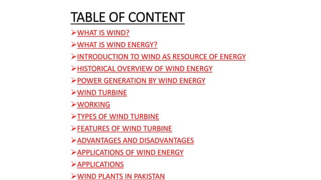 Wind energy | PPT