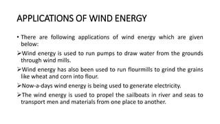 Wind energy | PPTX