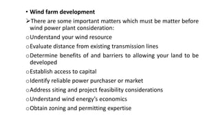 Wind energy | PPTX