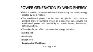 Wind energy | PPTX