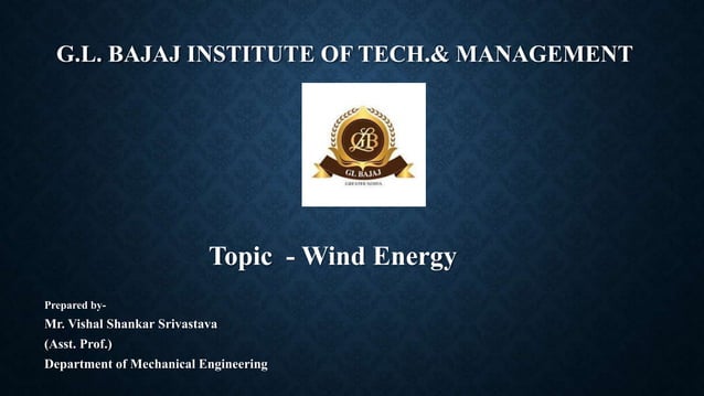 Wind energy | PPT