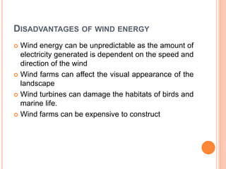 Wind energy | PPTX