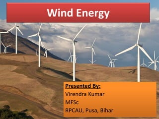 Wind energy | PPTX