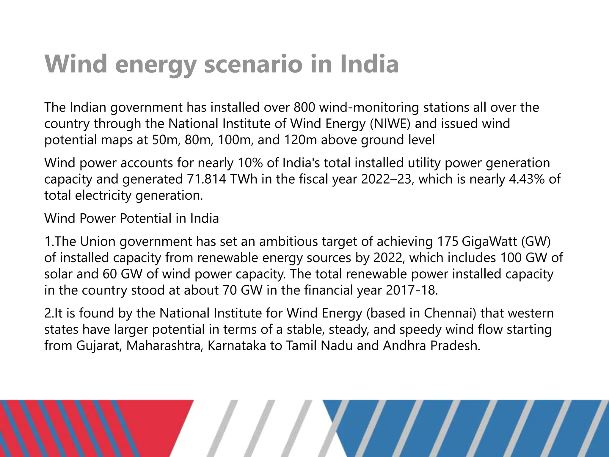 WIND ENERGY,advantages and disadvantages, global energy scenario | PPT