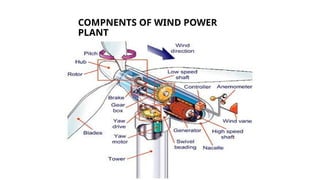 wind energy types of turbines and advantages | PPTX