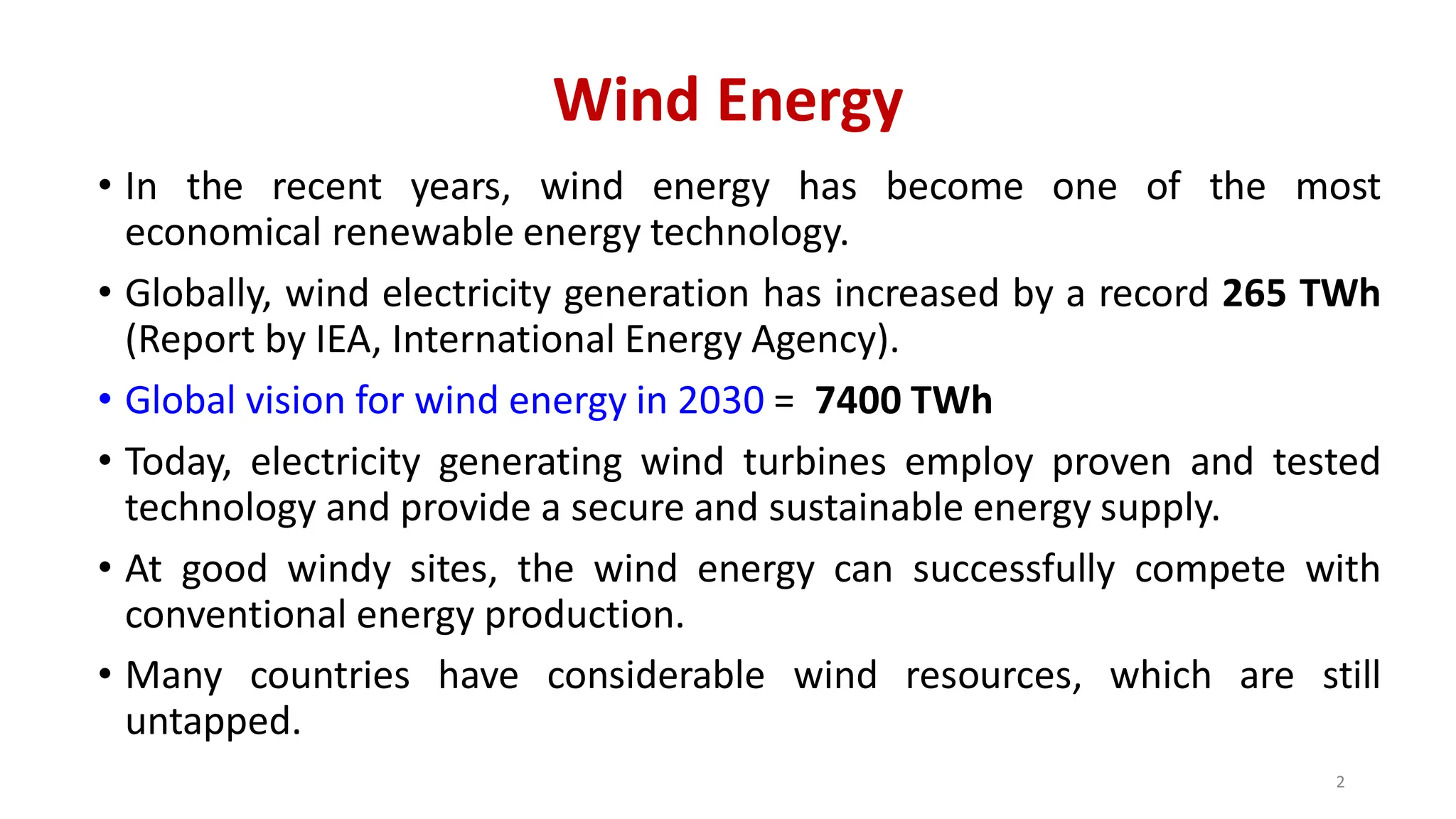 Wind Energy definition and application tec | PDF