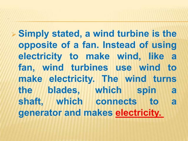 Wind energy basics | PPTX | Power and Energy Industry | Industries