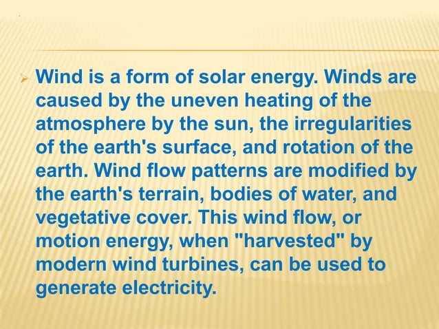 Wind energy basics | PPTX | Power and Energy Industry | Industries
