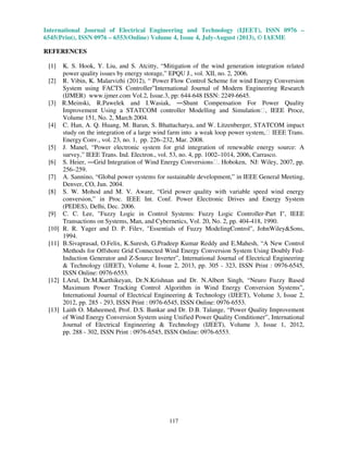 Wind energy conversion systems using fuzzy controlled statcom for power qua | PDF