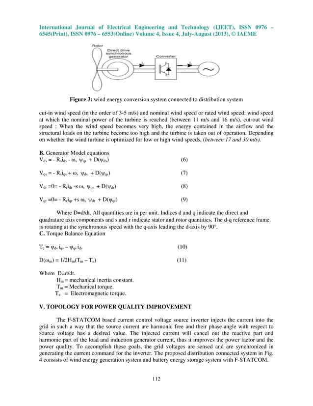 Wind energy conversion systems using fuzzy controlled statcom for power qua | PDF