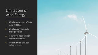 Wind energy and Wind turbine | PPTX | Science