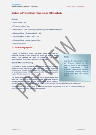 Wind energy in Tamil Nadu - Business Feasibility Report - Preview | PDF
