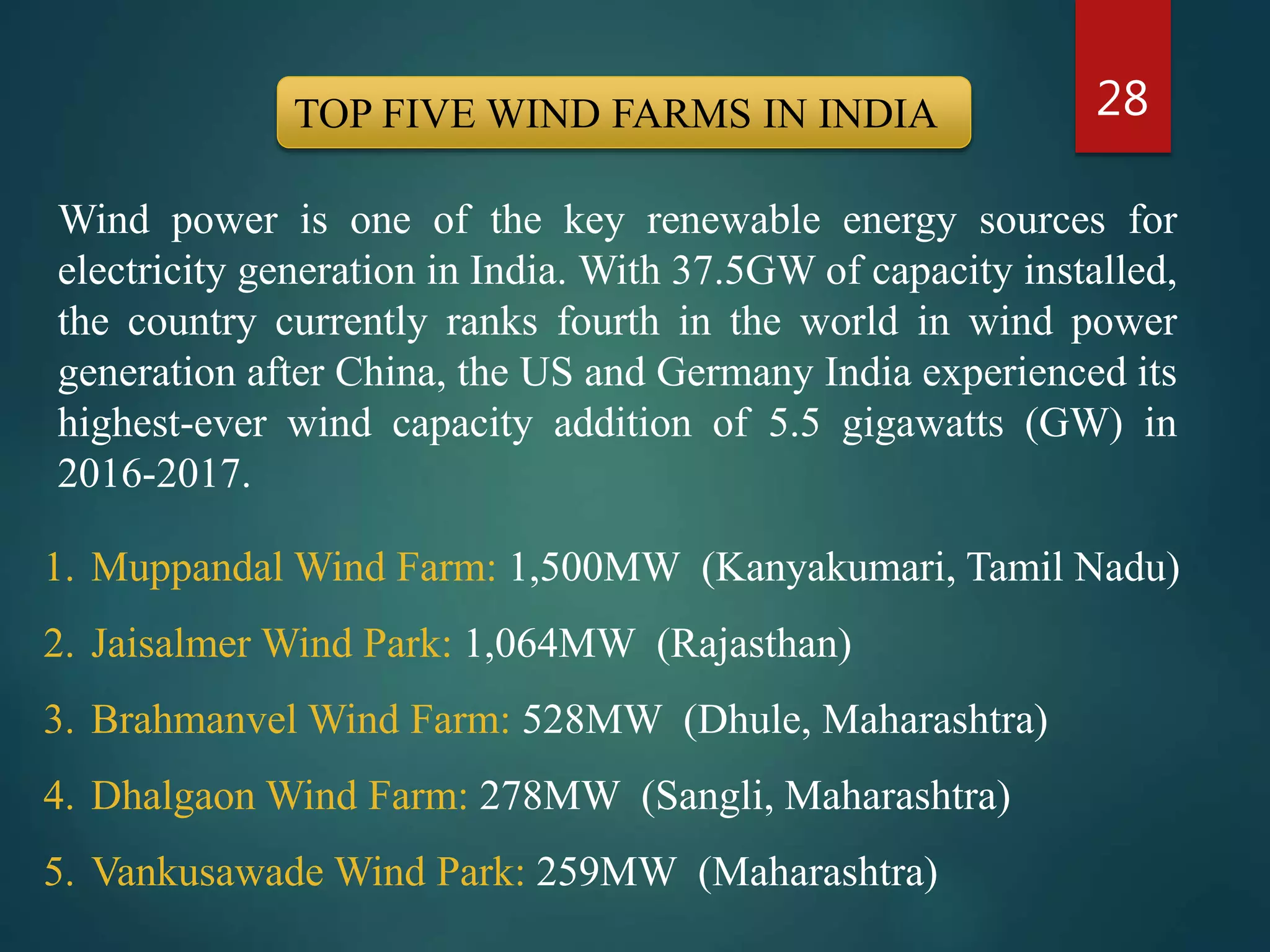 Wind Energy Presentation | PPTX