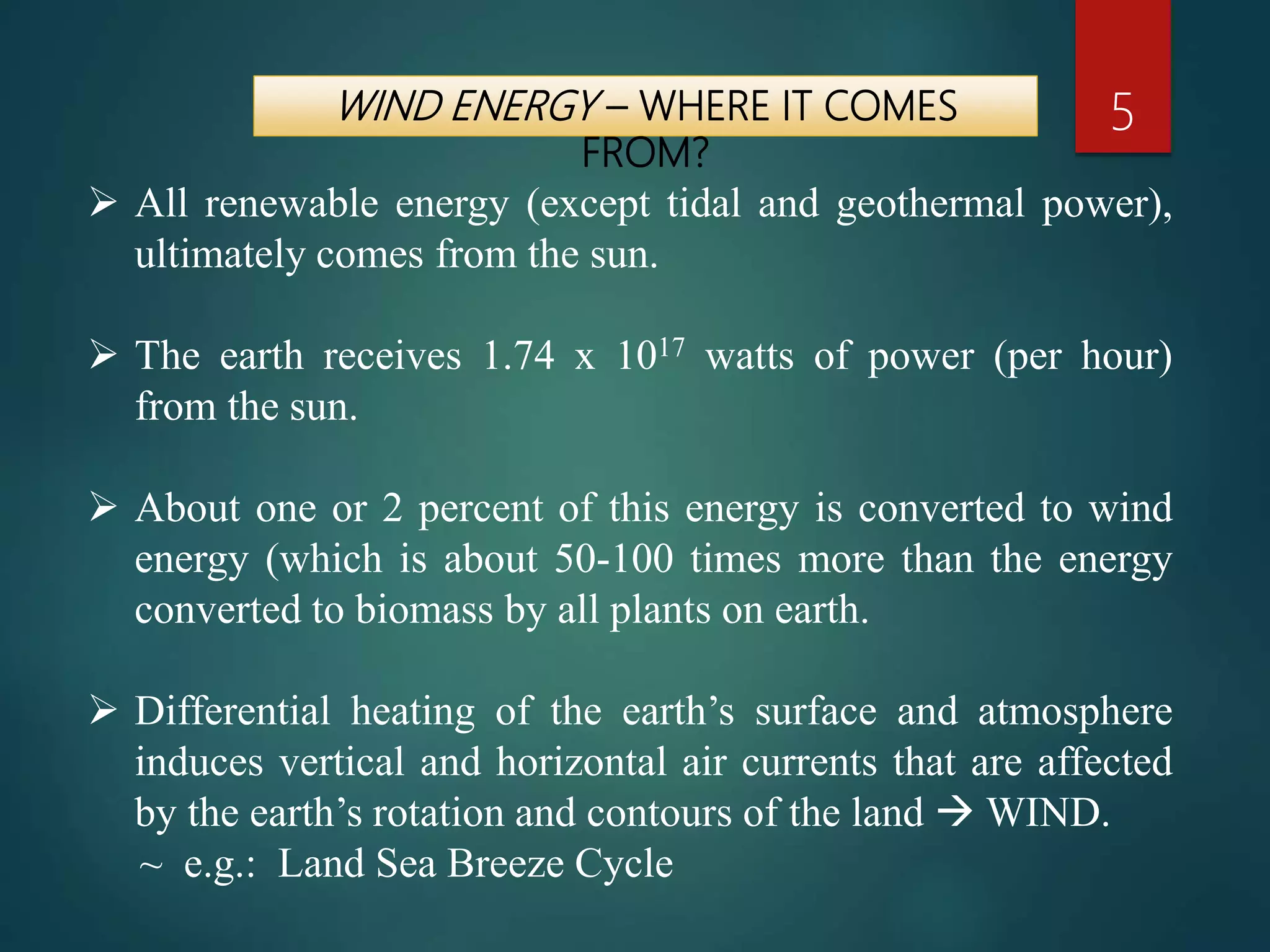 Wind Energy Presentation | PPTX