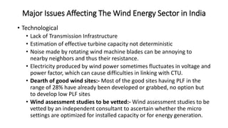 Opportunities & Challenges in Developing Wind Energy in India | PPT
