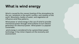 Wind energy harvesting ppt | PPTX