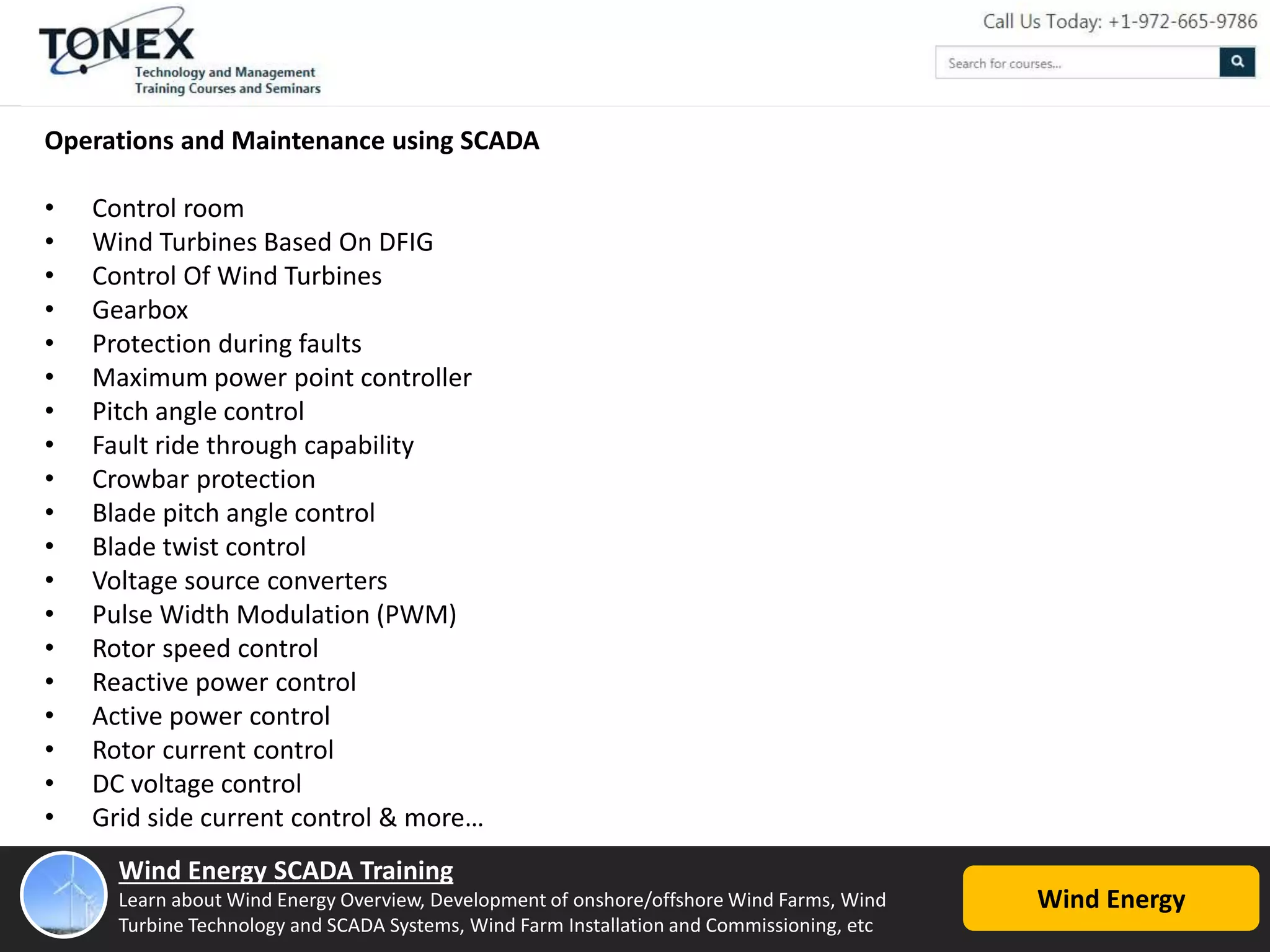 Wind Energy SCADA Training | PPTX