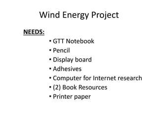 Wind energy slidecast | PPT
