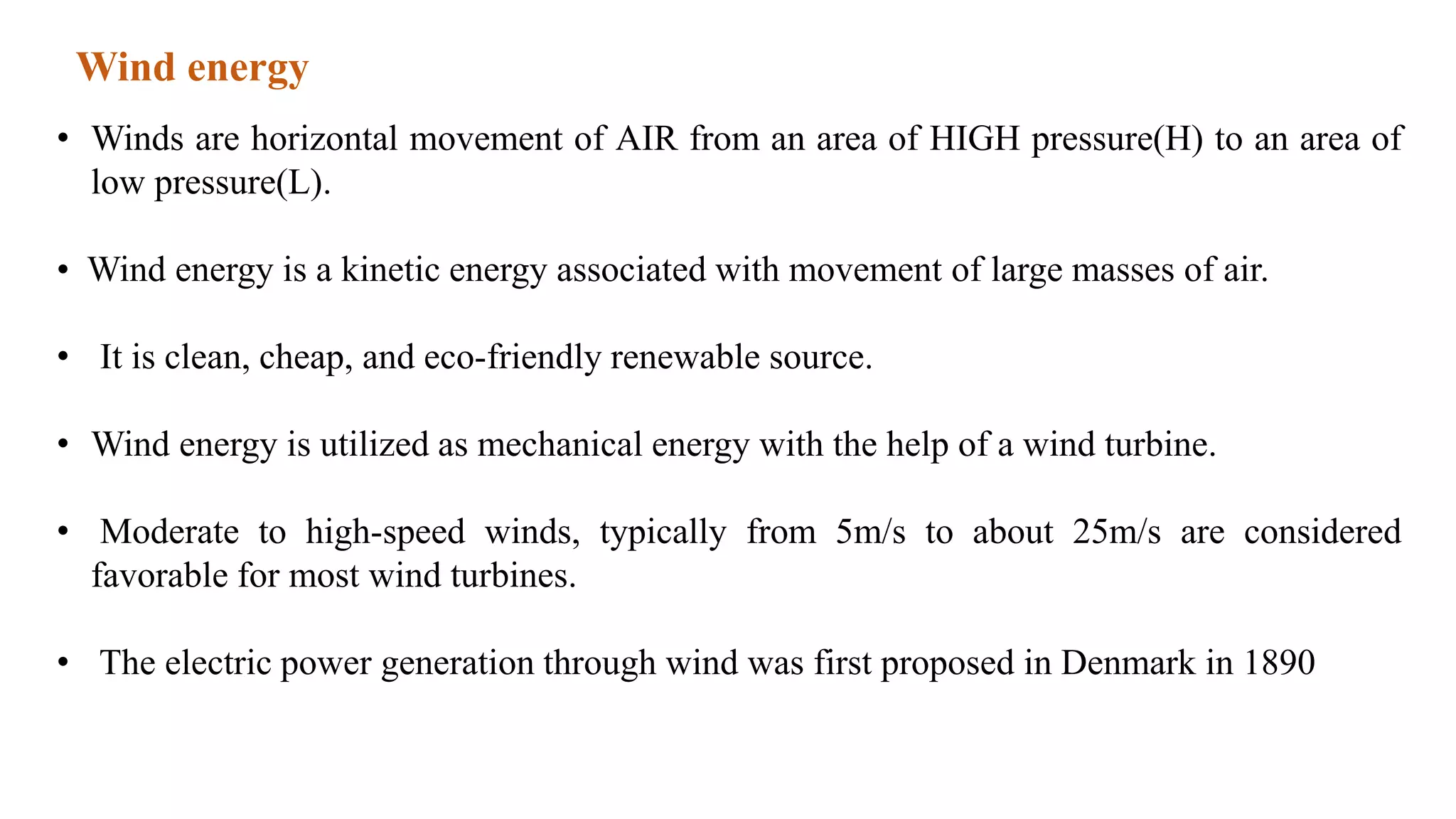 Wind energy system | PPTX