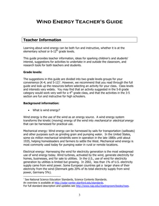 Wind energy teachers guide | PDF | Power and Energy Industry | Industries