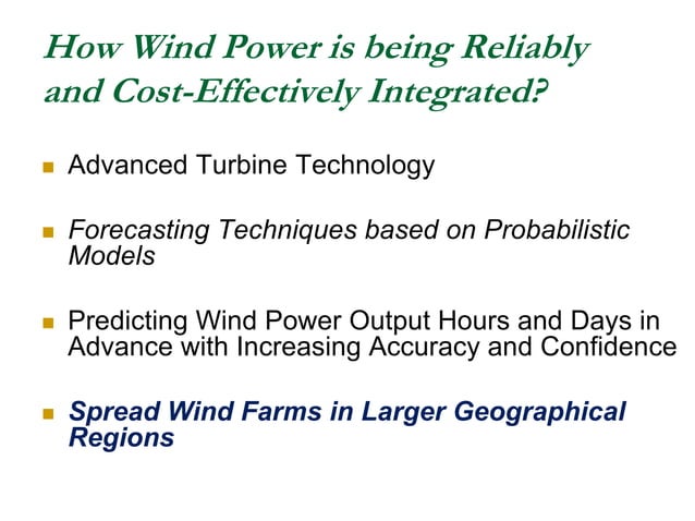 Wind Energy Technology & Application of Remote Sensing | PPT