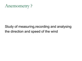 Wind Energy Technology & Application of Remote Sensing | PPT