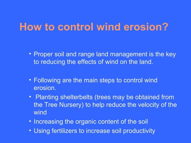 Wind erosion | PPT | Weather | Science