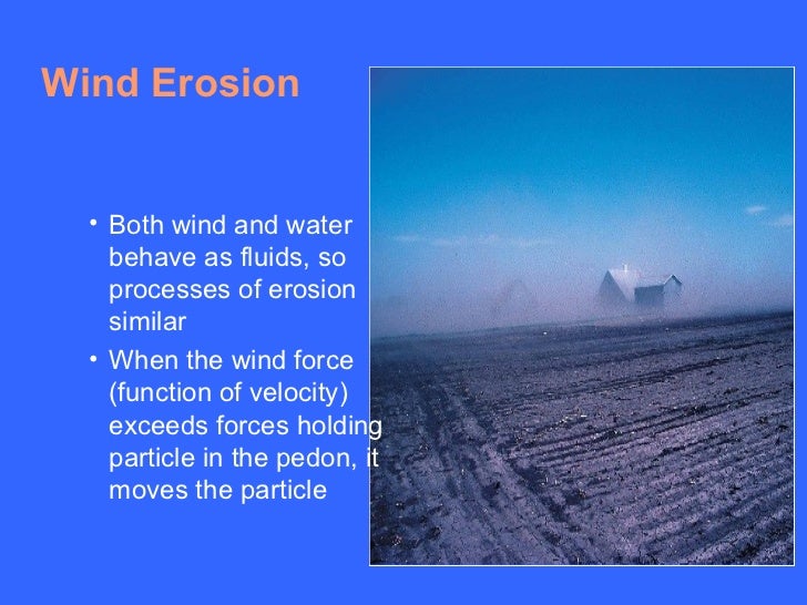 Wind erosion