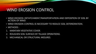 Wind erosion control | PPTX