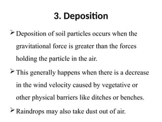 Wind erosion, Mechanism and Types of Soil Movement (1).pptx | Geology ...