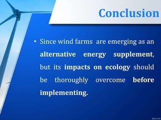 Energy from Offshore wind farm | PPTX