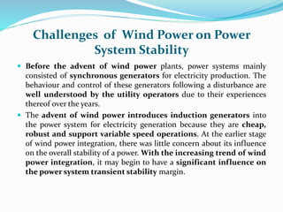 Wind farm grid issues | PPTX | Power and Energy Industry | Industries