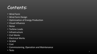Wind farm planning and commissioning | PPTX