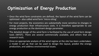 Wind farm planning and commissioning | PPTX
