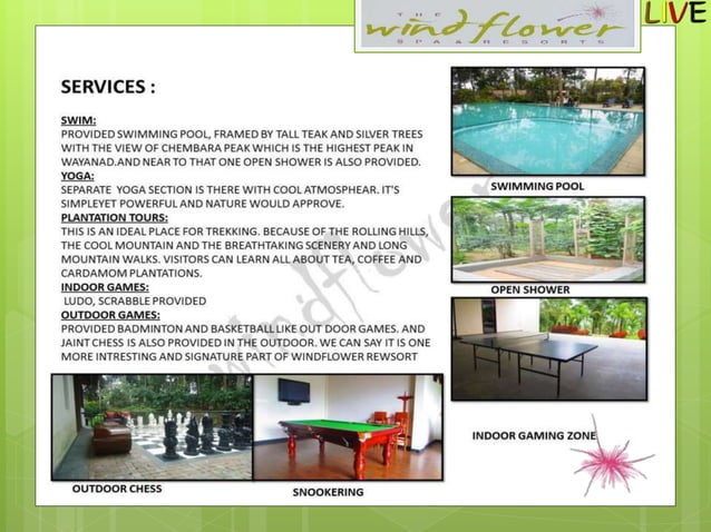 resort casestudy | PPTX | Hotels and Motels | Travel Type