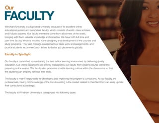 Windham University Brochure | PDF