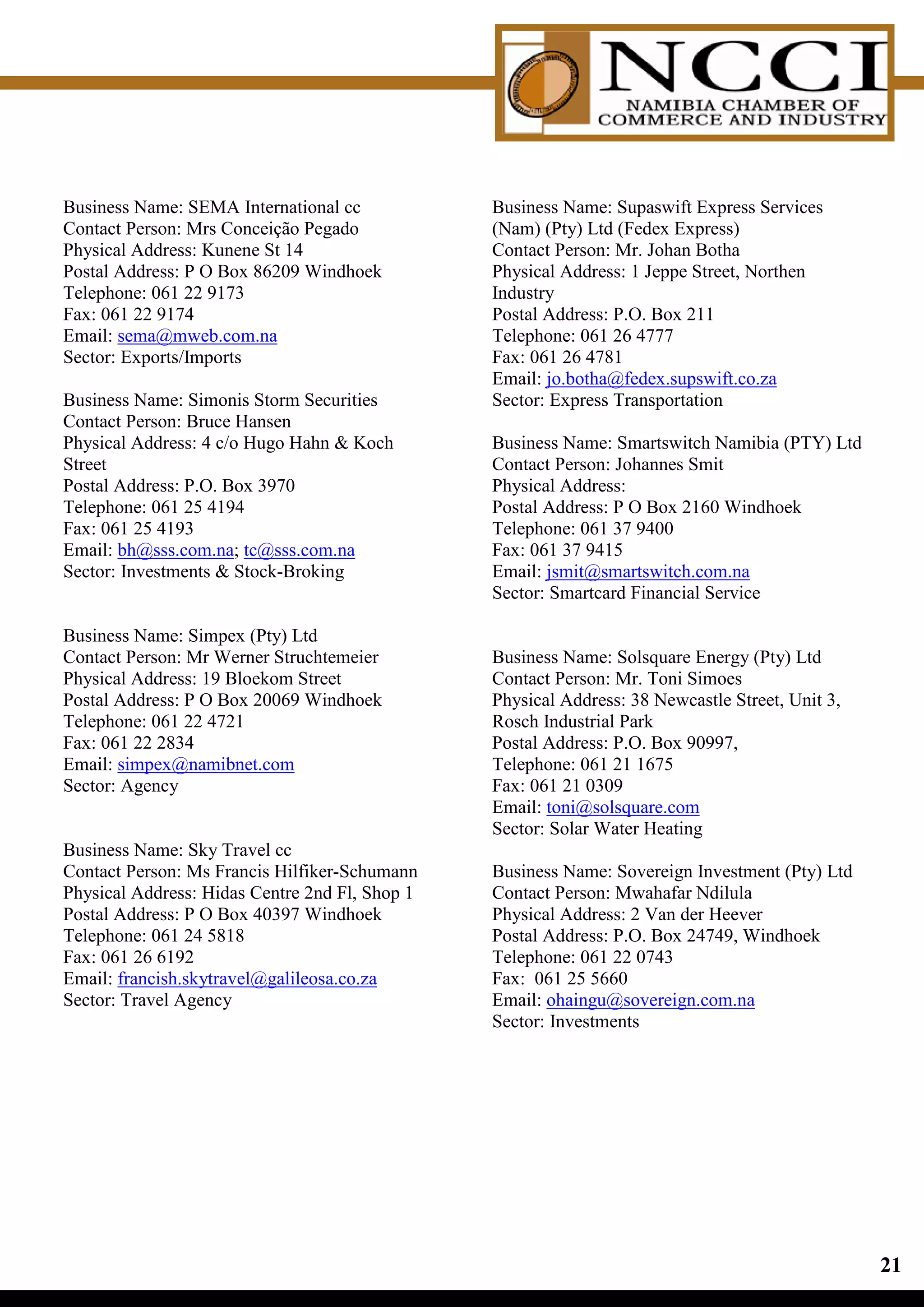 Windhoek members | PDF