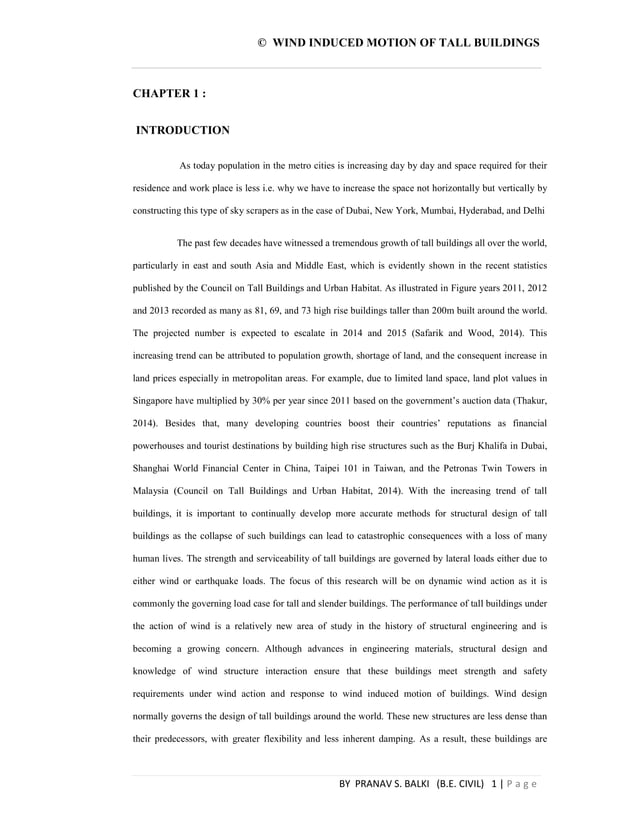 Wind induced motion | PDF