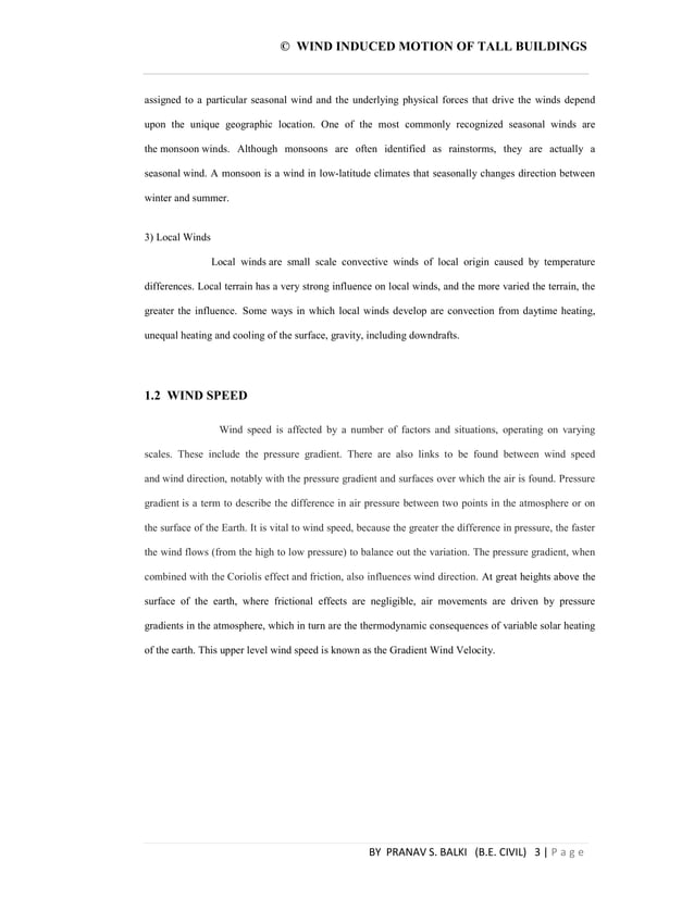 Wind induced motion | PDF