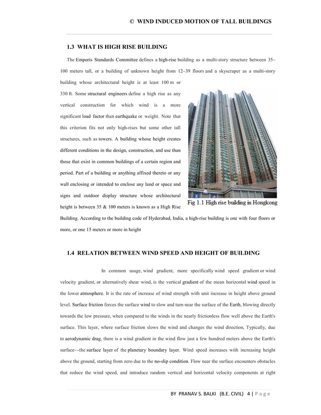 Wind induced motion | PDF