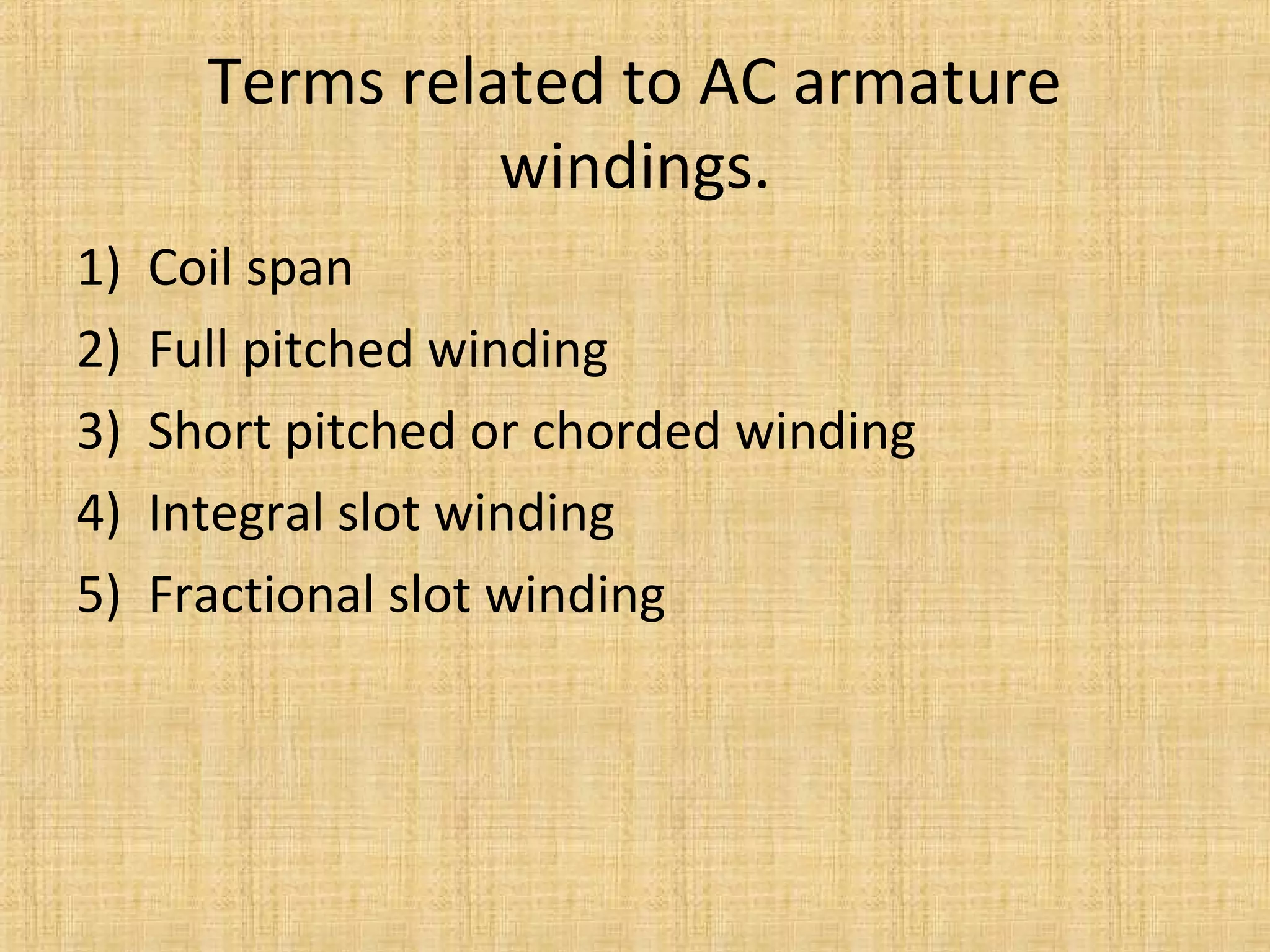 armature Winding | PPT
