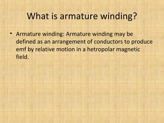 armature Winding | PPT
