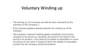 winding companies.pptx company law and process | PPTX