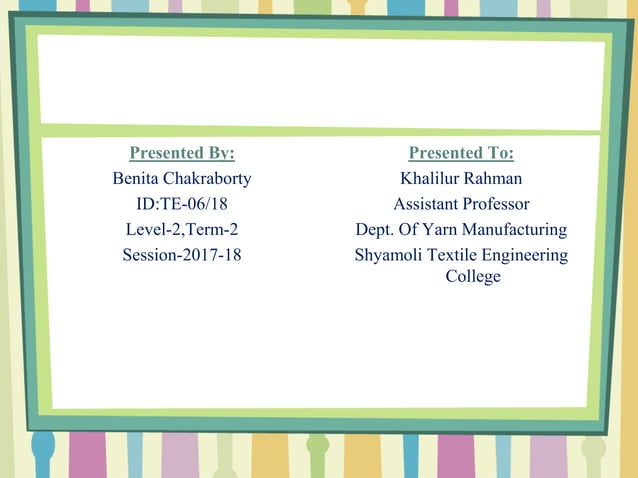 Winding machine | PPTX