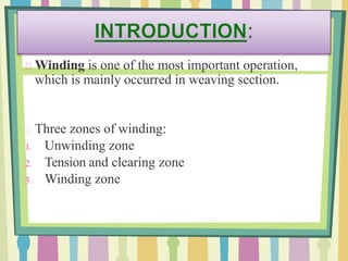 Winding machine | PPTX