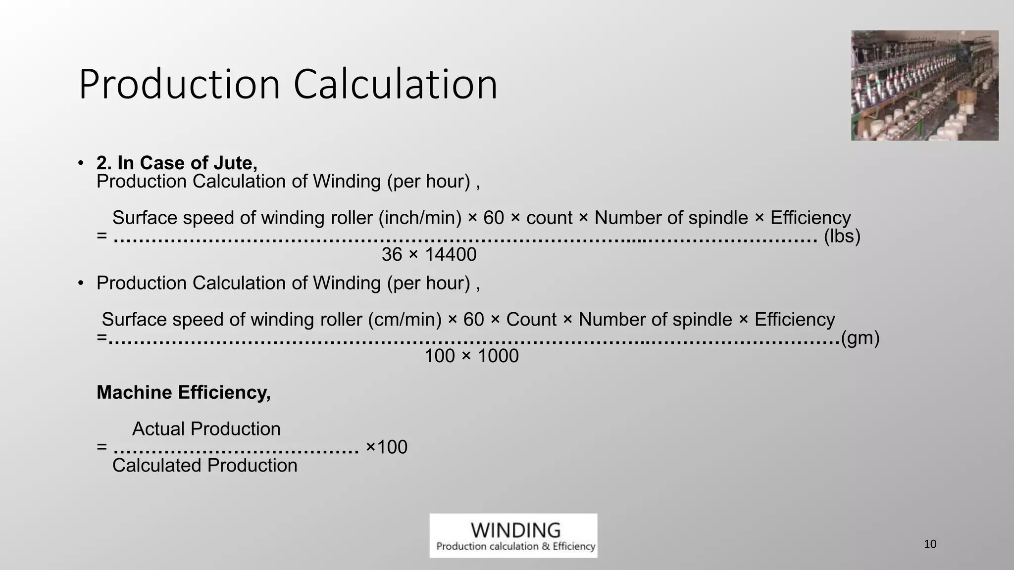Winding machine | PPTX